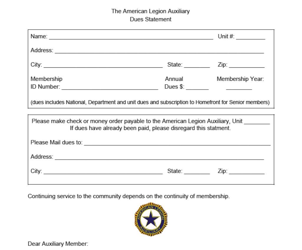 Unit Membership Forms – ALA Texas