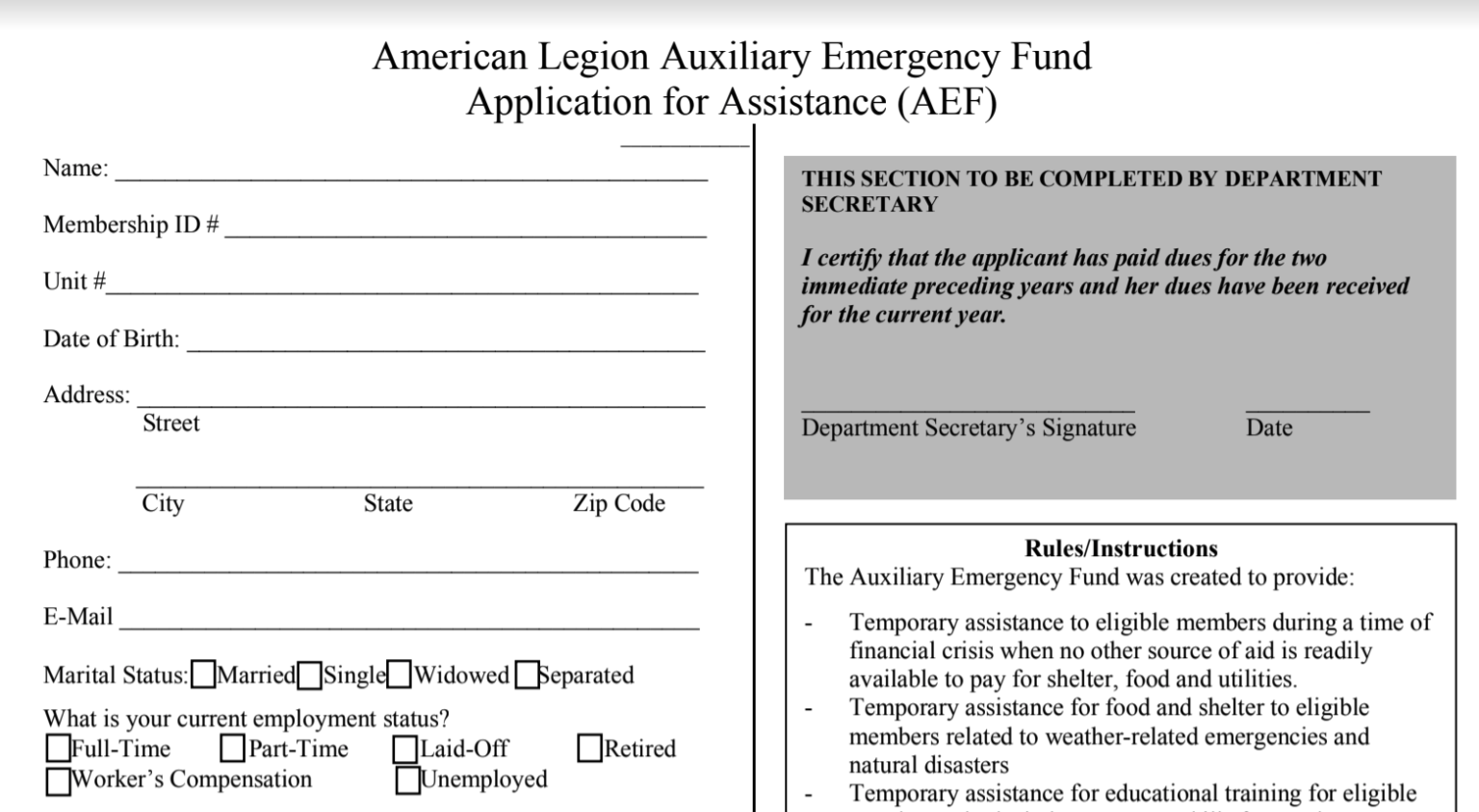 Miscellaneous Forms | ALA Texas